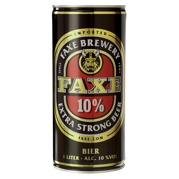 12 x Faxe stout extra fuerte de lata de Dinamarca 1 litro 10% vol. | my ...